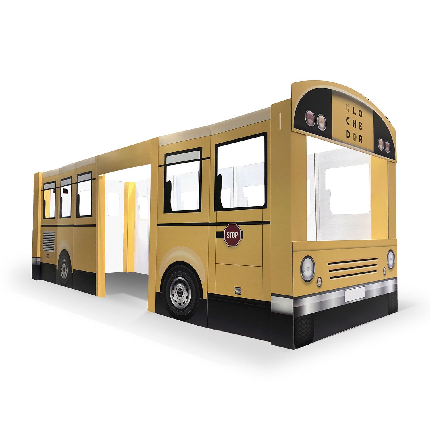 Bus en géant en carton | Scénographie écologique